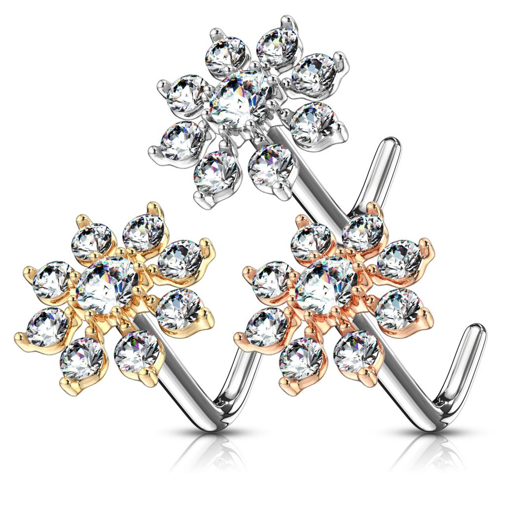 Schitterende neuspiercing met vonkelend sterretje