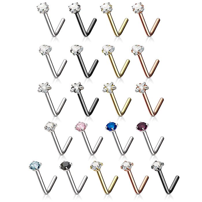 Mooie neuspiercing in veel vormen en kleuren